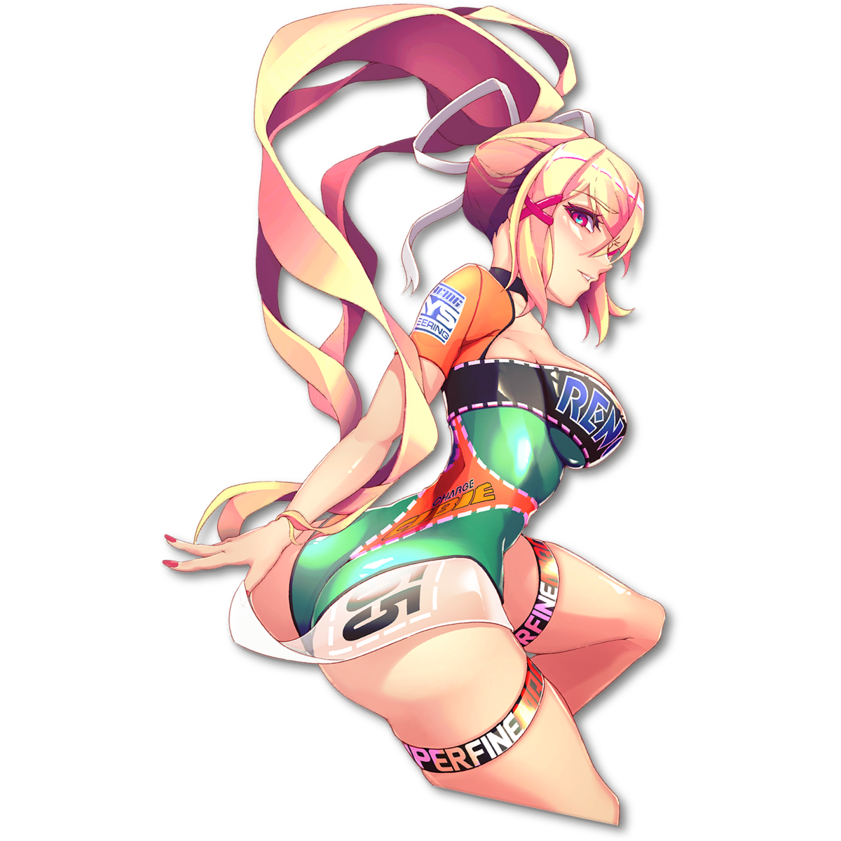 Race Queen Mana Kiss-Cut – FUNKY GARAGE