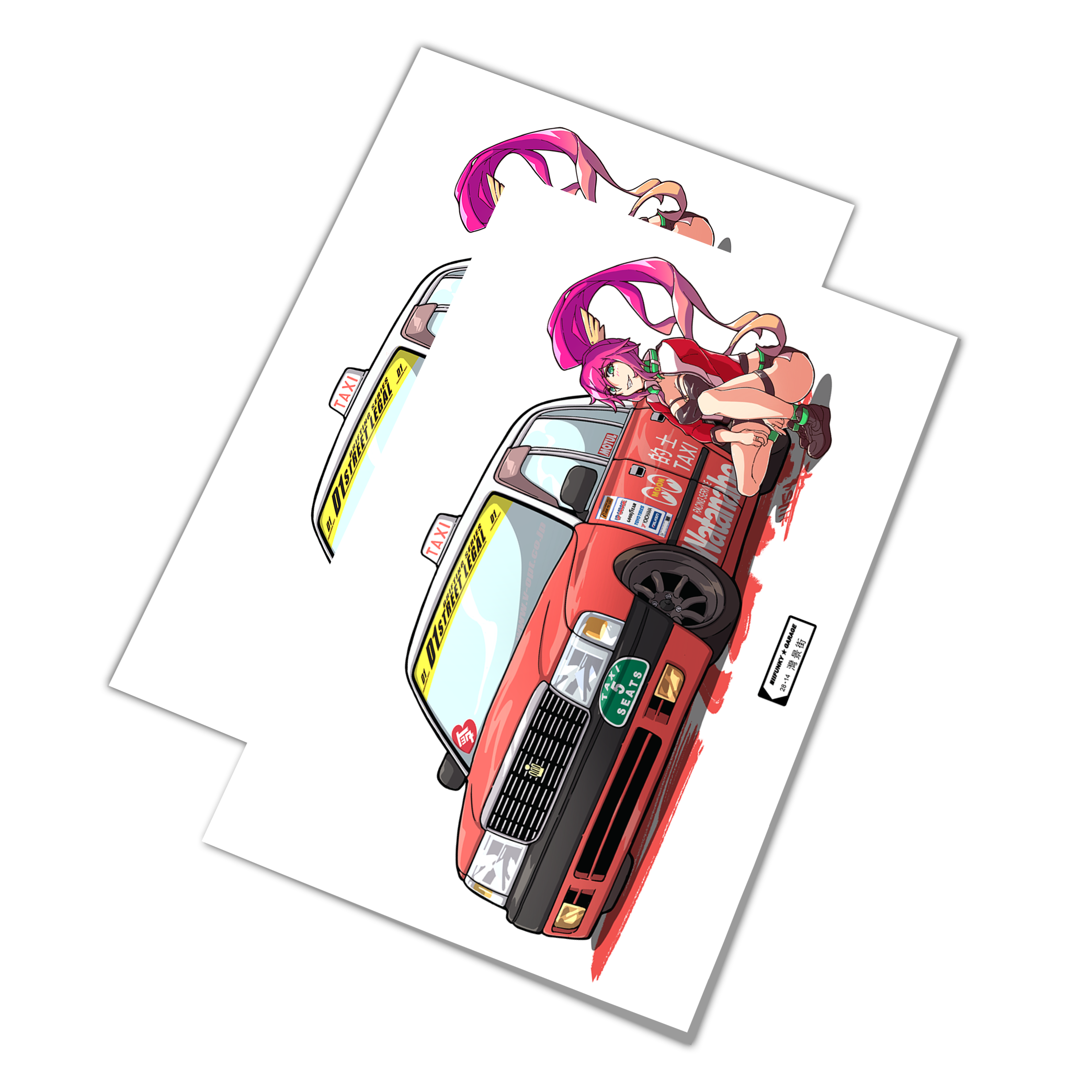 Chibi HK Drift Taxi Kagu Print – FUNKY GARAGE