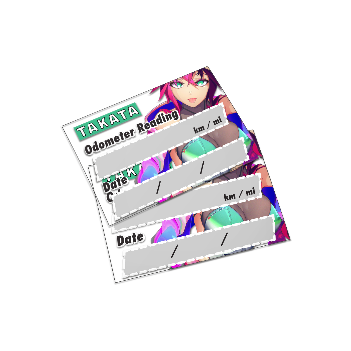 TAKATA Kagu-chan Oil Change Sticker – FUNKY GARAGE