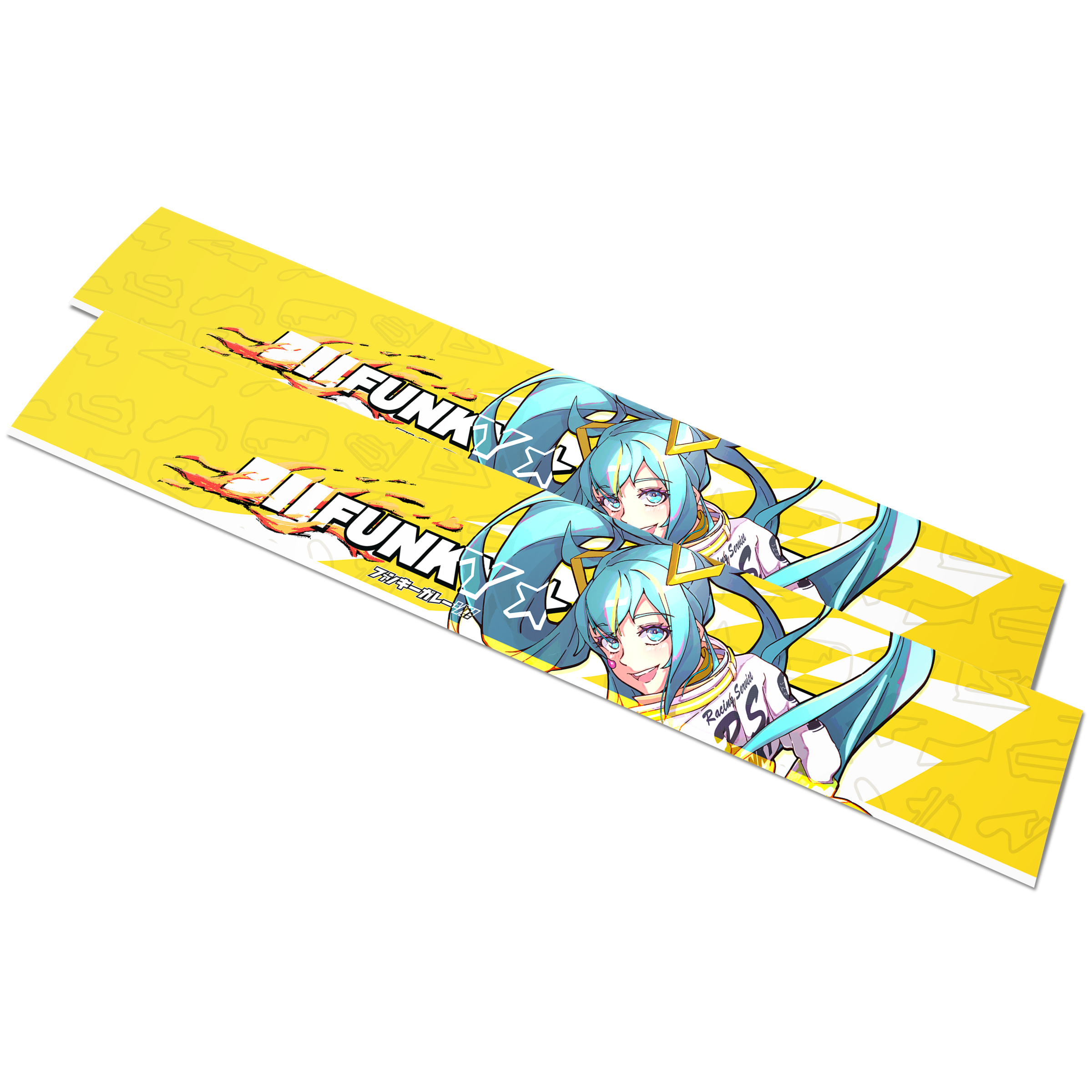 FUNKY Racing Miku Windshield Banner – FUNKY GARAGE