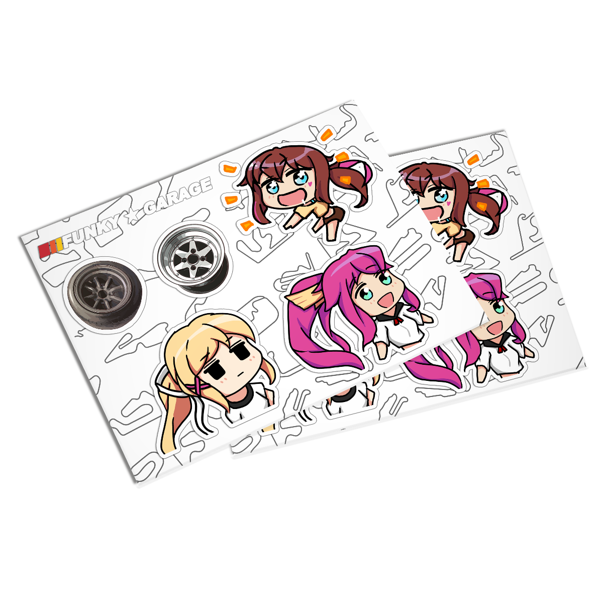 FUNKY OC CHIBI STICKER SHEET – FUNKY GARAGE