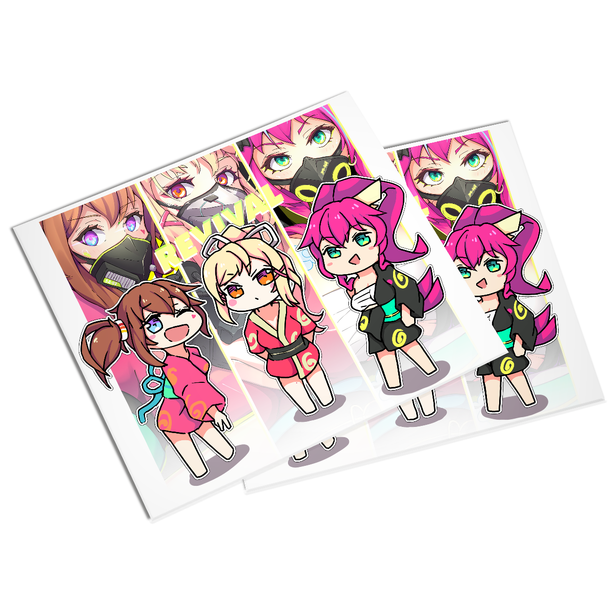 REVIVAL CHIBI STICKER SHEET – FUNKY GARAGE